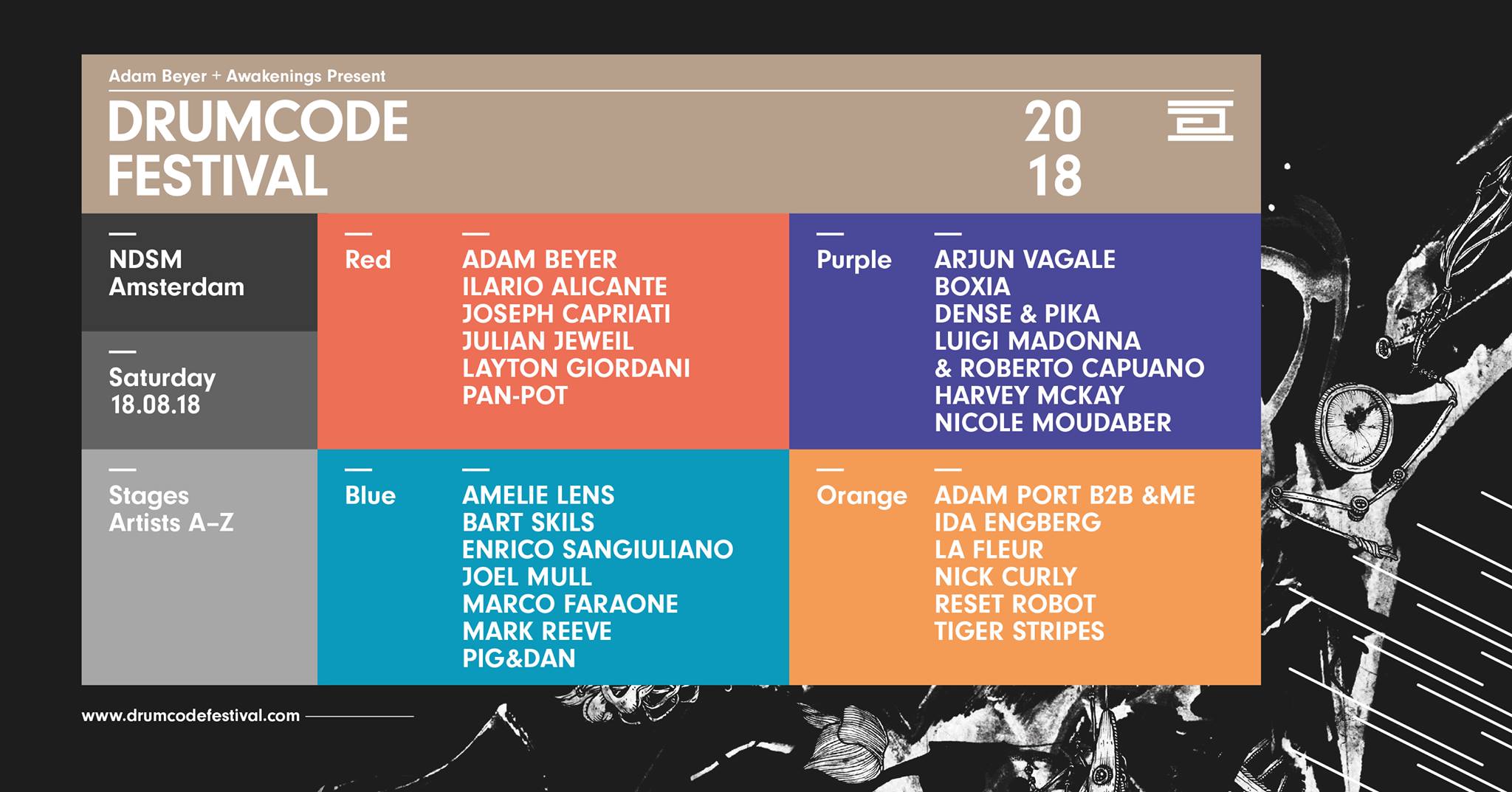 Drumcode Festival reveals its full line up - Electronic Groove