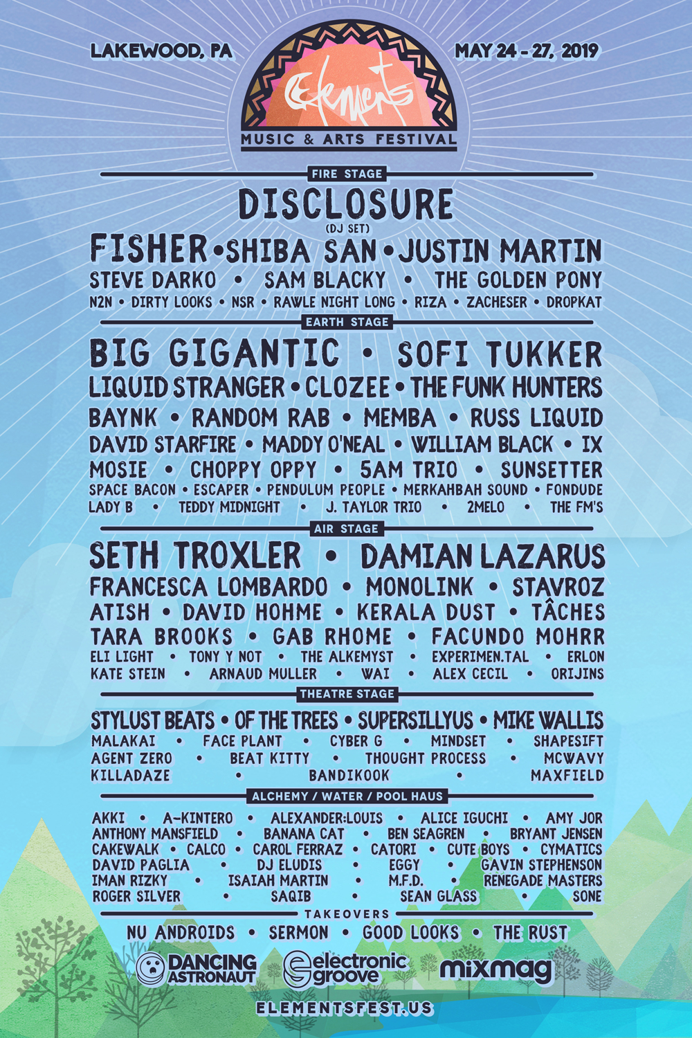 Elements Music & Art Festival announces lineup for Memorial Day weekend ...