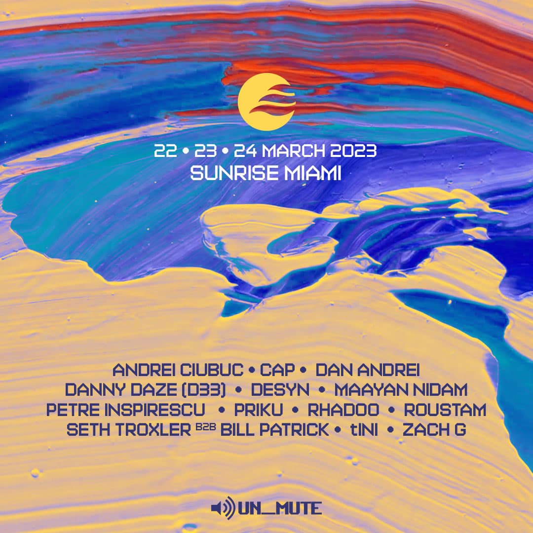 Sunrise lands at Miami Music Week with Rhadoo, Desyn, tINI, & more ...