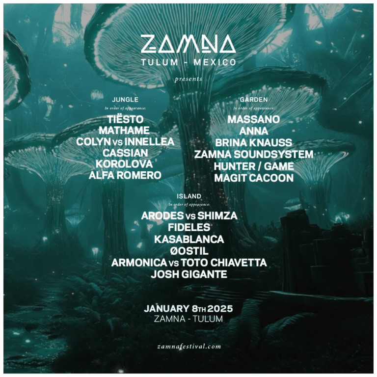 Zamna Festival announces full lineup for its 2025 Tulum season ...