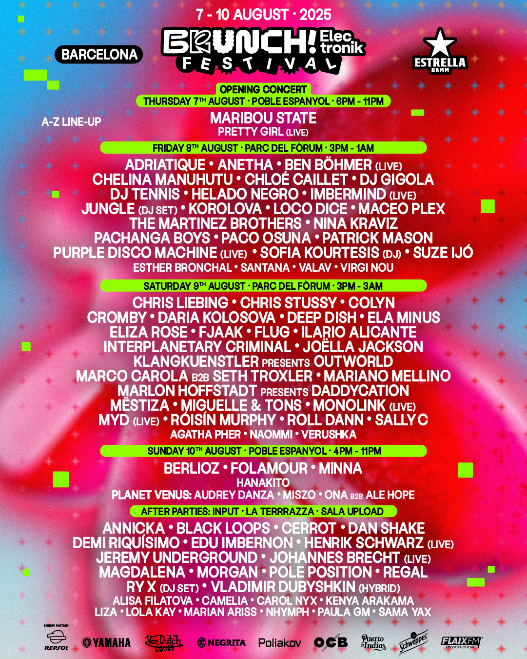 Barcelona's Brunch Electronik Festival unveils full 2025 lineup ...