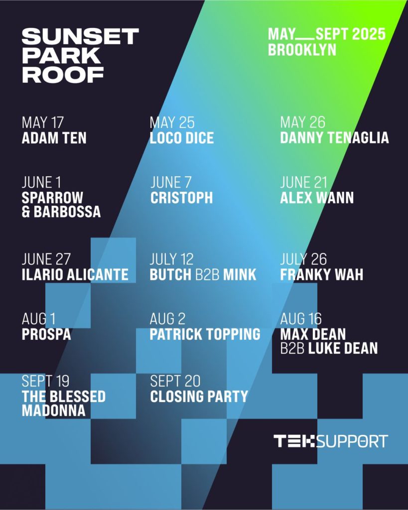 Teksupport reveals full lineup for 14-show rooftop summer series in New ...
