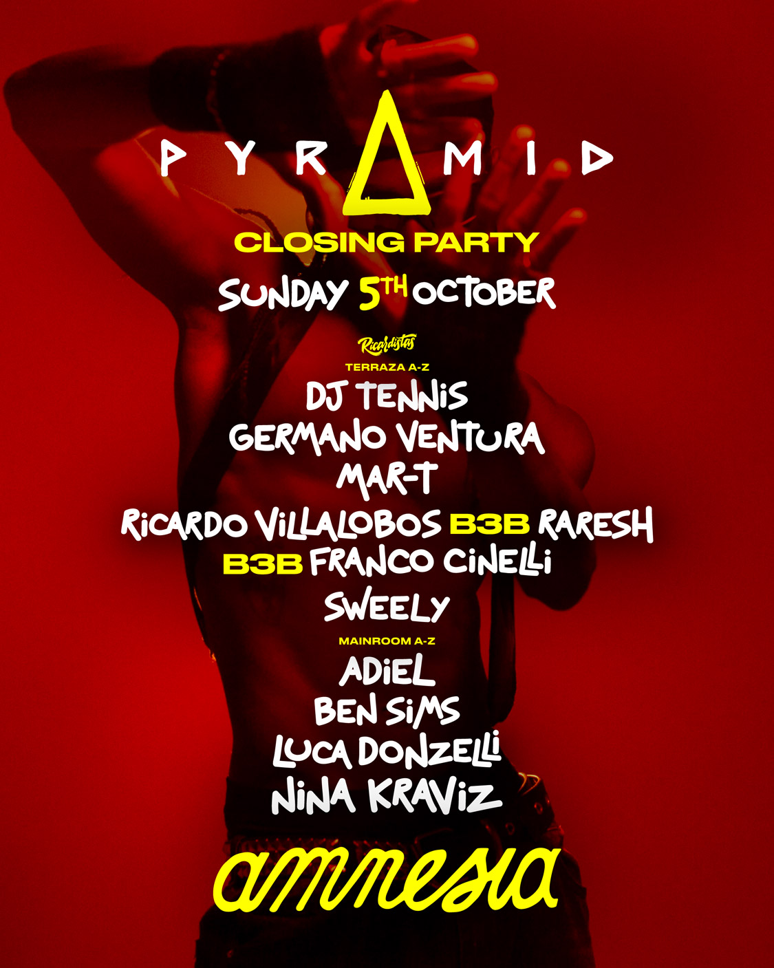 Pyramid announces its closing party at Amnesia Ibiza - Electronic Groove