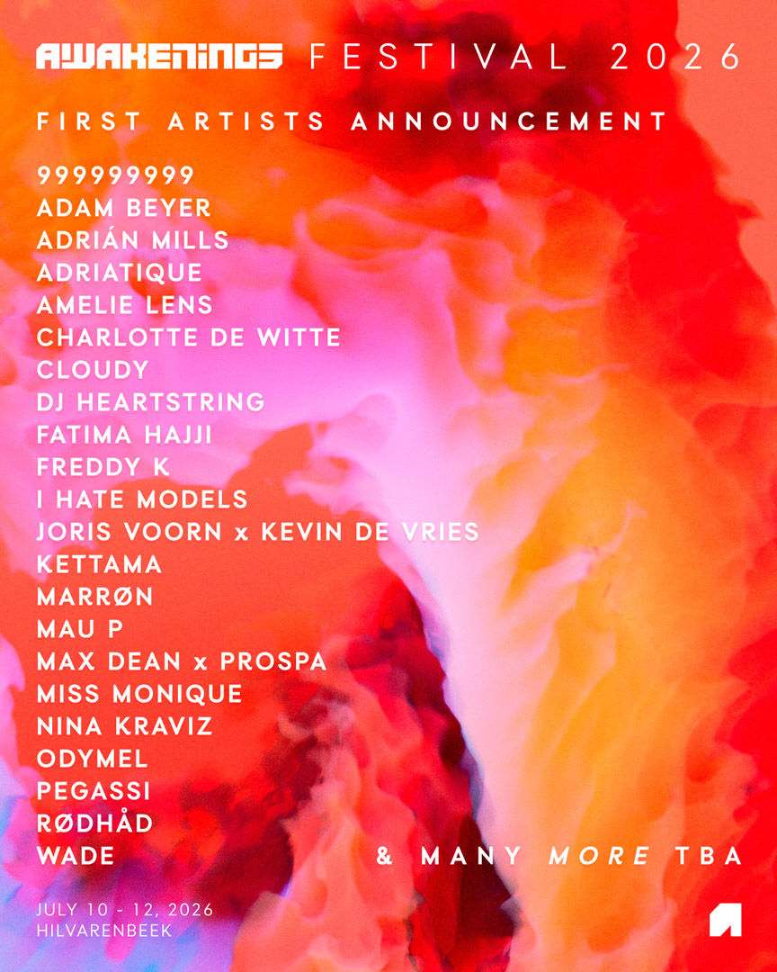 Awakenings Festival reveals first wave of 2026 lineup - Electronic Groove