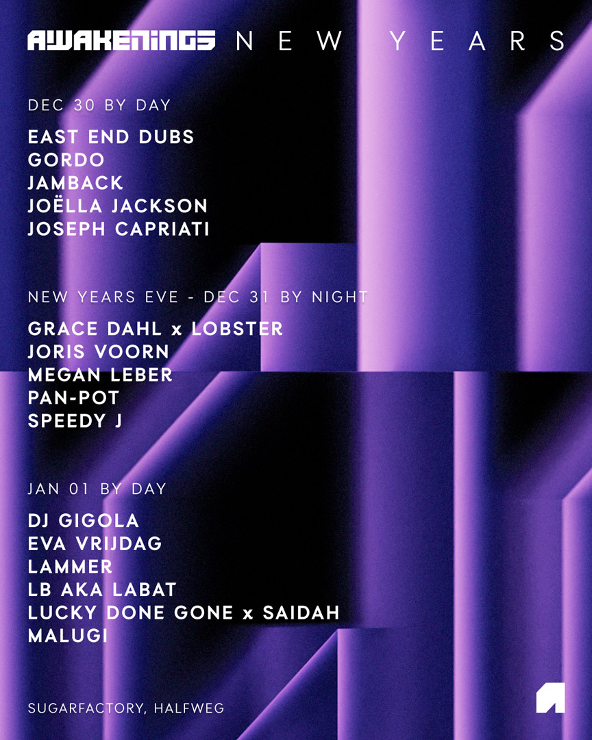 Awakenings announces New Year’s trilogy at SugarFactory - Electronic Groove