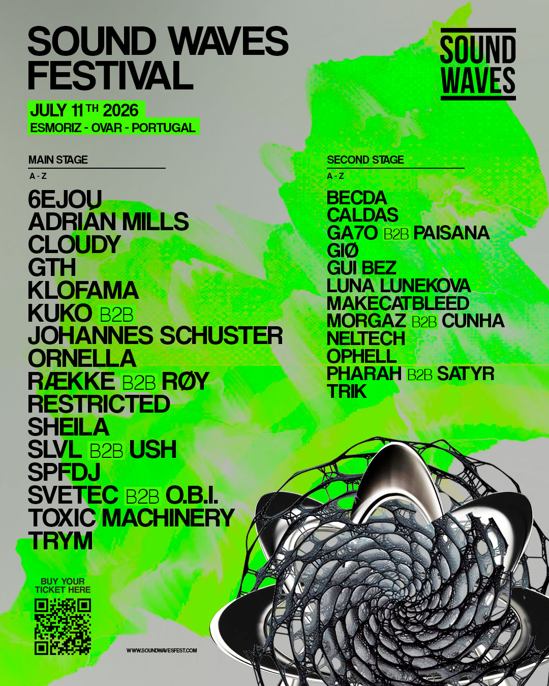 Sound Waves Festival confirms 2026 lineup for Portugal edition