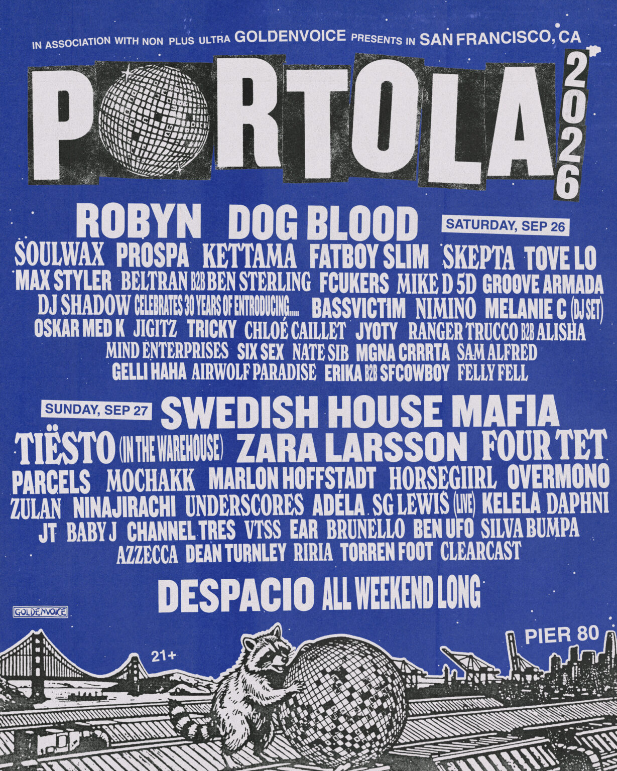 Portola Music Festival shares lineup for 2026 edition - Electronic Groove